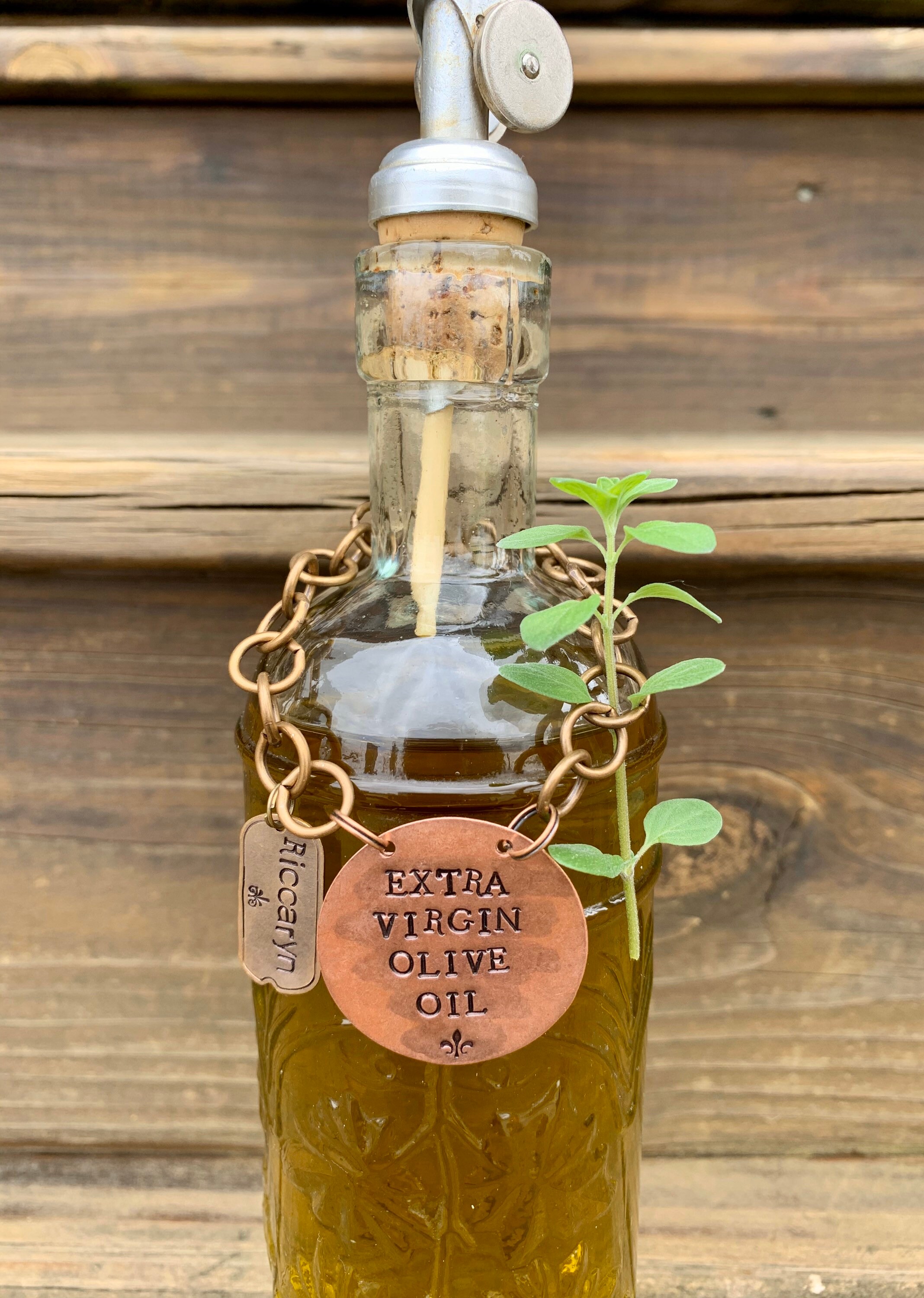 Custom Bottle Tag Label for Olive Oil or Vinegar. Gift for - Etsy
