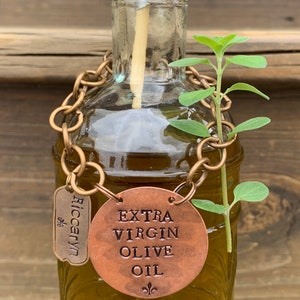 Custom Bottle Tag Label for Olive Oil or Vinegar. Gift for - Etsy