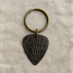 GUITAR PICK Key Chain for BROTHER. A Big Brother is Like a - Etsy