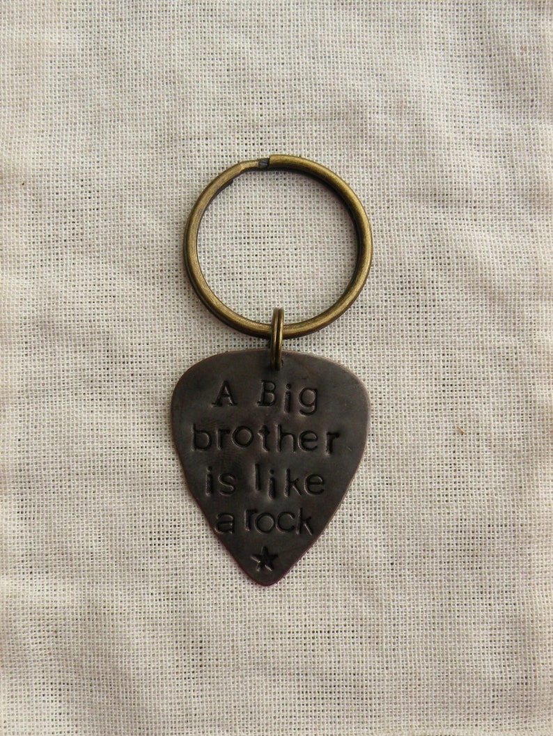 GUITAR PICK Key Chain for BROTHER. A Big Brother is Like a - Etsy