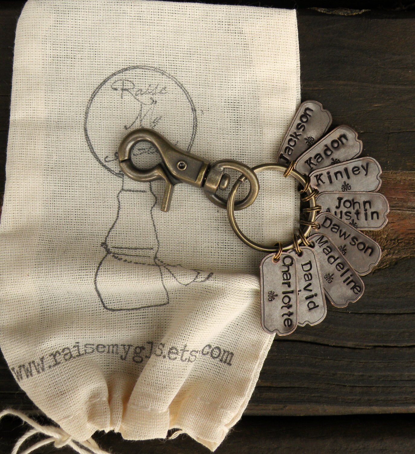 Personalized Key Chain.lobster Scissor Clasp.handstamped - Etsy