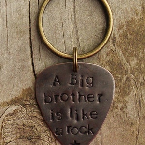 GUITAR PICK Key Chain for BROTHER. A Big Brother is Like a | Etsy