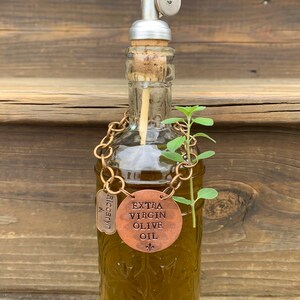 Custom Bottle Tag Label for Olive Oil or Vinegar. Gift for - Etsy