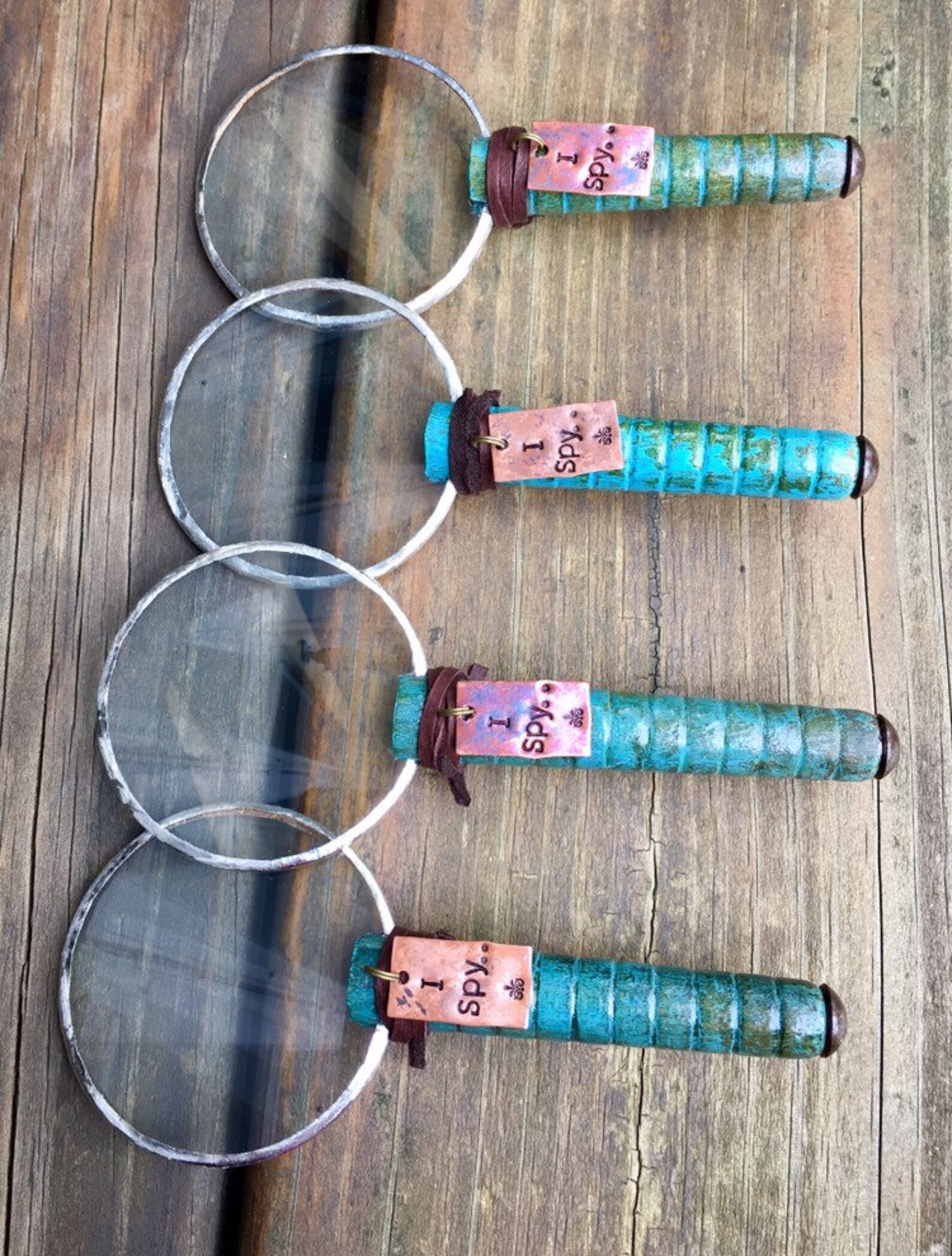 Small Magnifying Glass With Leather Personalized Pouch. Pocket - Etsy