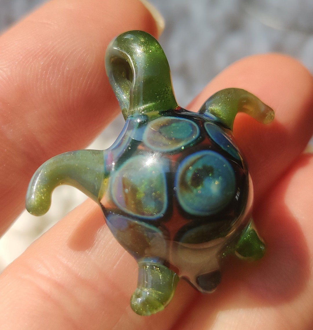 Glass Turtle Pendant One-of-a-kind, Jewelry, Womens Jewlelry, Unisex ...