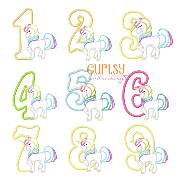 Unicorn Embroidery - Etsy