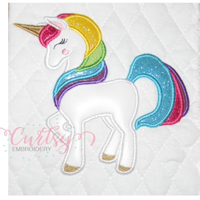 Unicorn Applique - Etsy