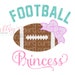 Football Princess SVG / Football Cutting File / Football - Etsy