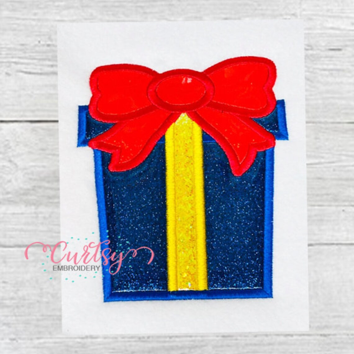 Present Applique Design / Embroidery Design Christmas / - Etsy