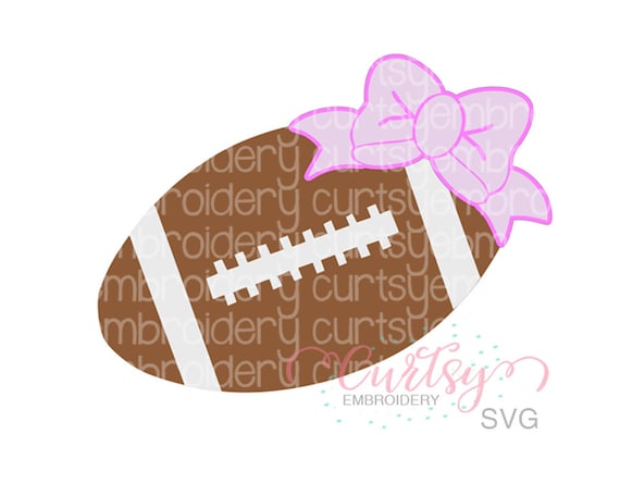 Football With Bow SVG File / Football With Bow Cutting File / - Etsy