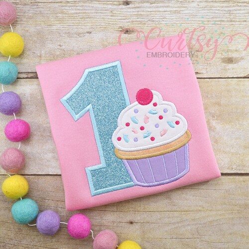 Birthday Applique Birthday Embroidery Design 1st Birthday - Etsy