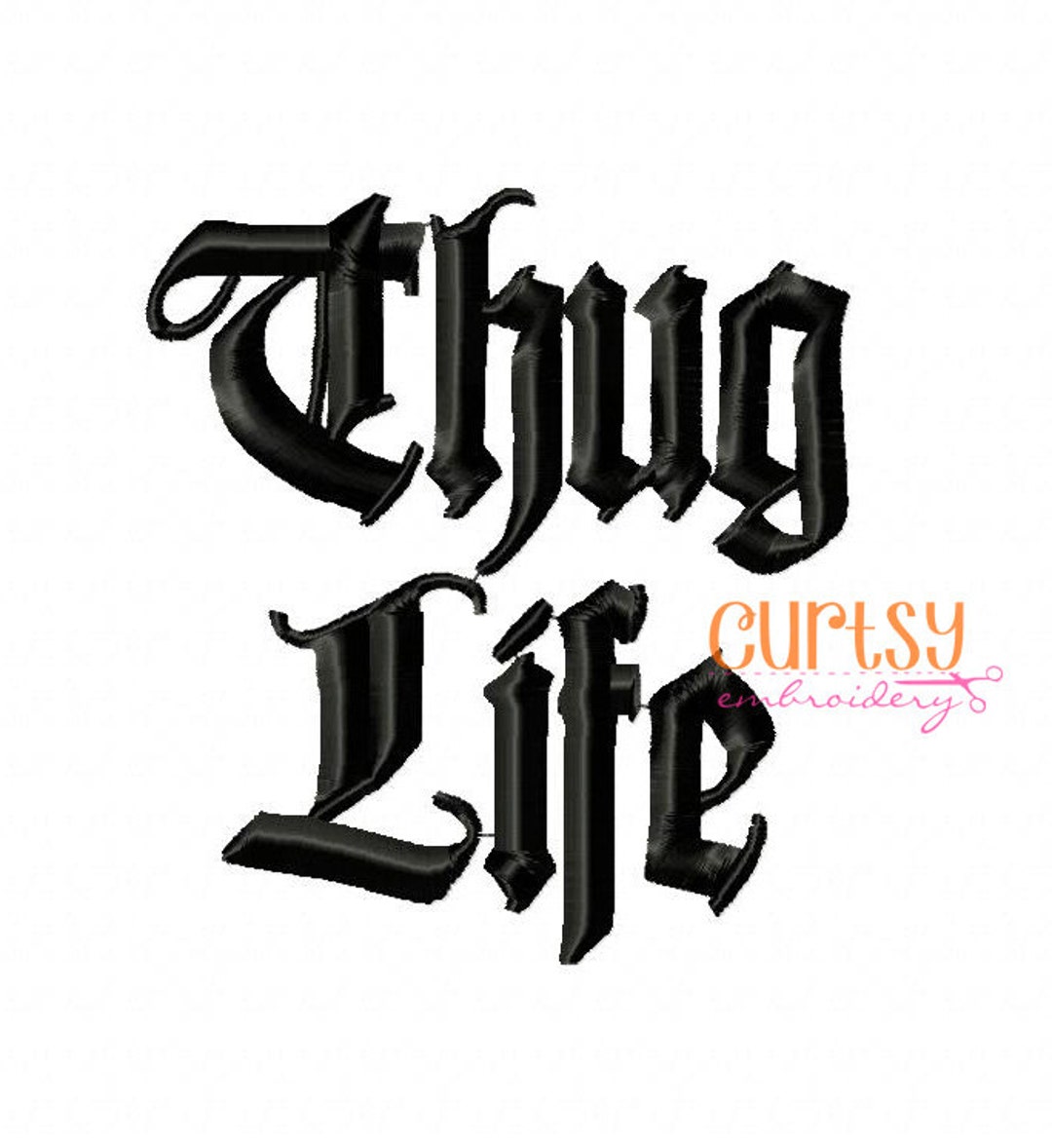 Thug Life Embroidery Design, Baby Embroidery Design, Funny Onesie ...