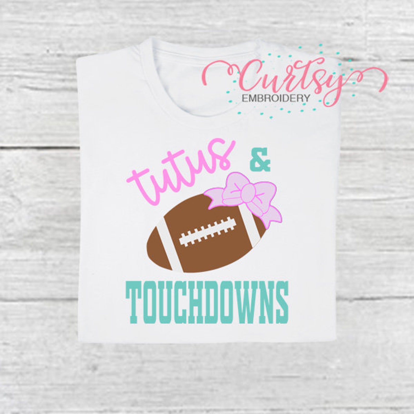 Tutus and Touchdowns SVG / Football Cutting File / Football - Etsy
