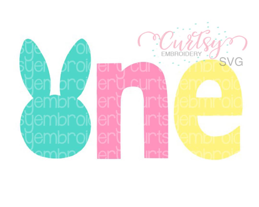 First Birthday SVG Ester Bunny Cutting File / 1st Birthday Svg ...
