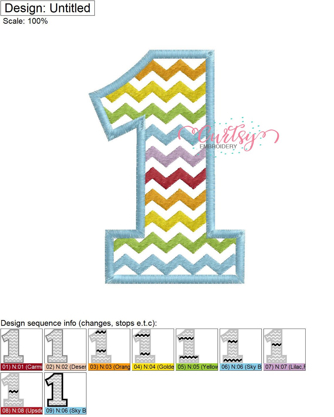 Chevron One Applique Design / First Birthday Embroidery Design | Etsy
