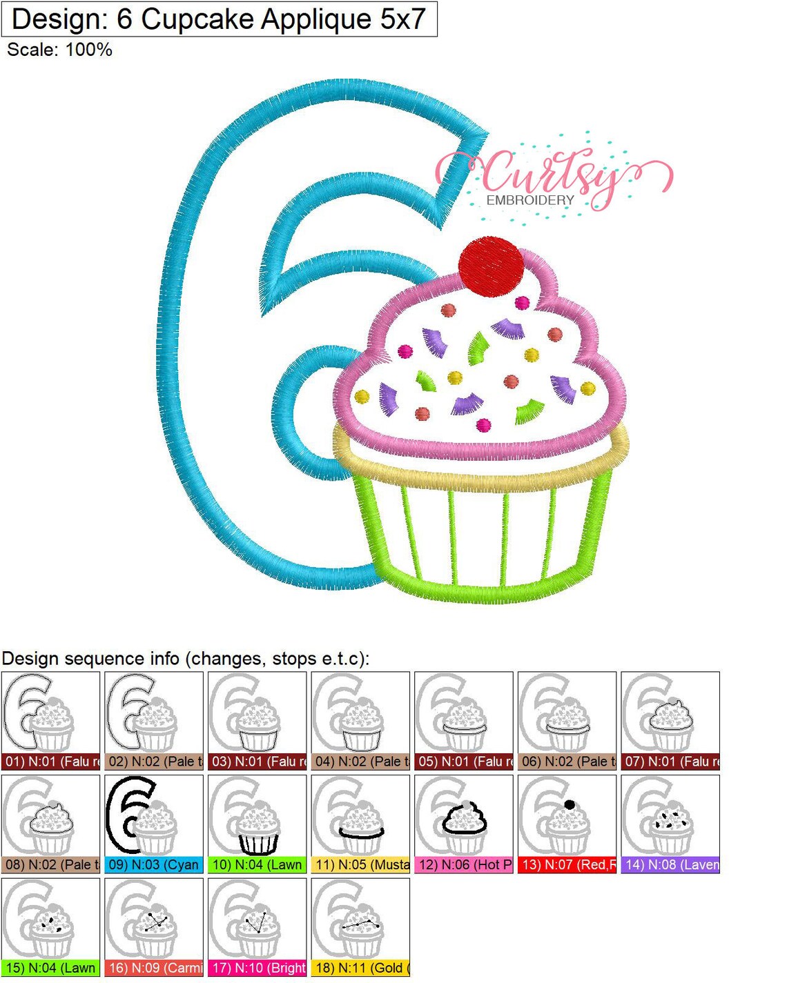 Cupcake Applique Design / Cupcake Applique Embroidery Design / - Etsy