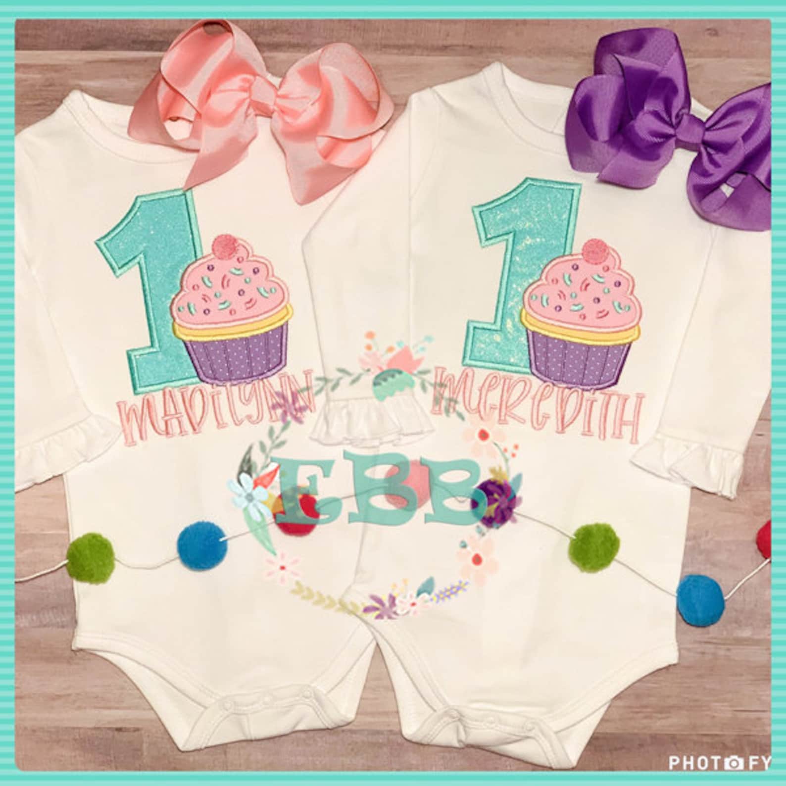 1st Birthday Applique Design / Cupcake Applique Embroidery | Etsy