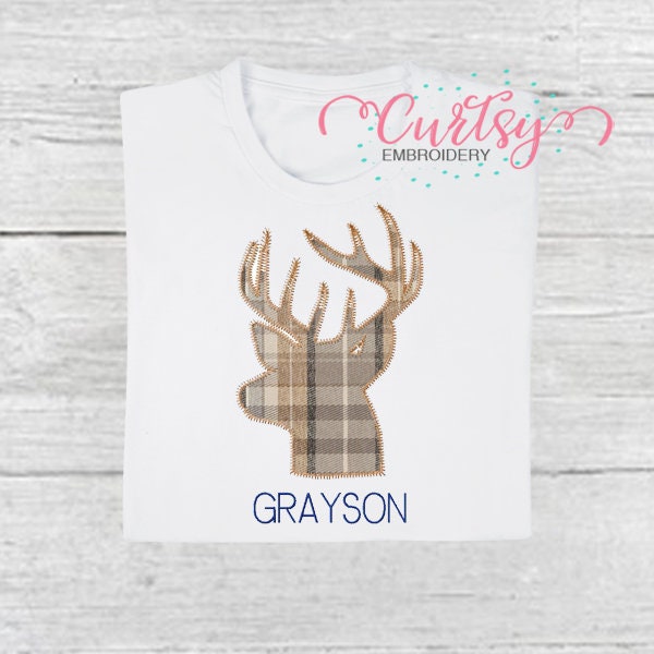 Deer Applique - Etsy
