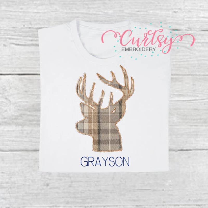 Deer Applique - Etsy