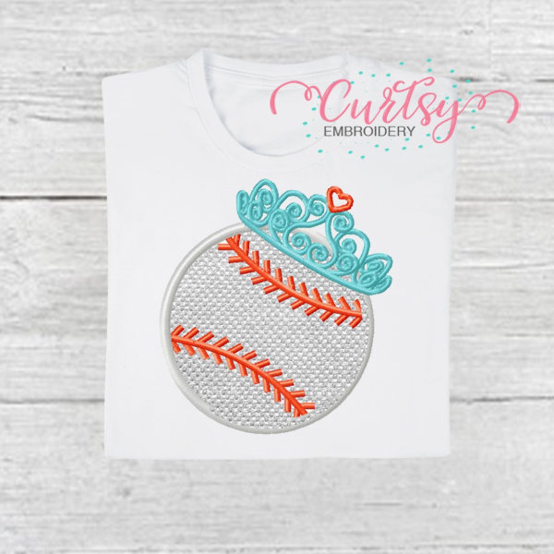 Baseball Applique Design / Softball Applique Design / Baseball Tiara ...