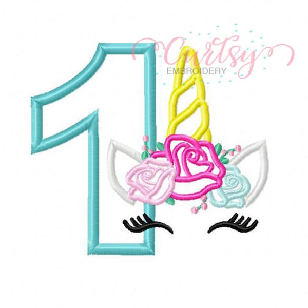 Unicorn Applique - Etsy