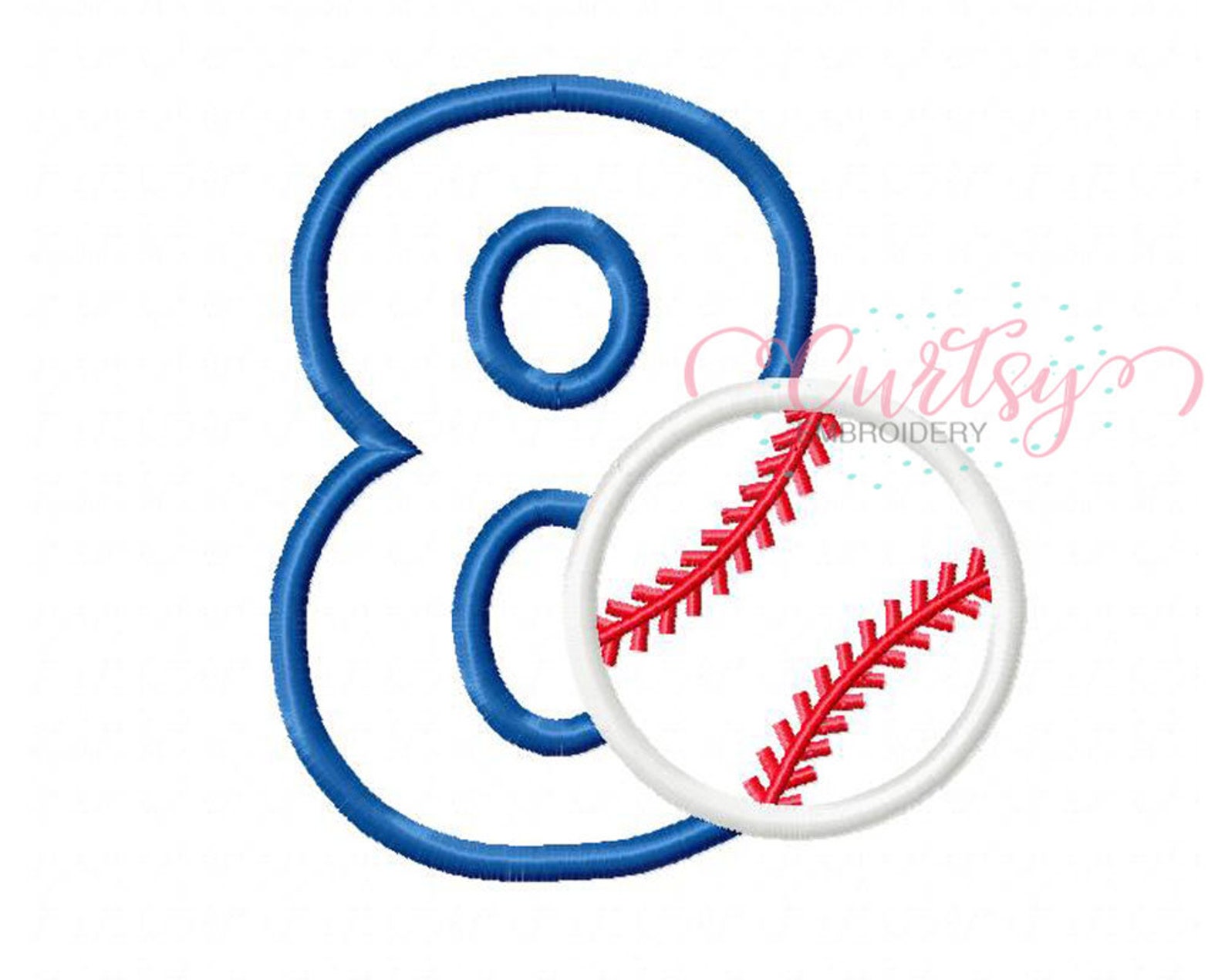 Baseball Applique Design / Baseball Birthday Embroidery Design ...