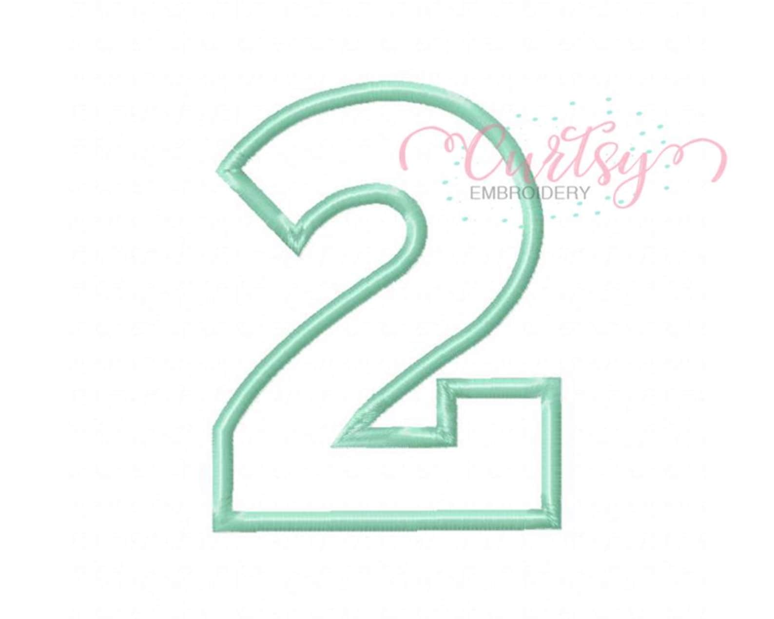 Two Applique Design / Second Birthday Embroidery Design / 2nd Birthday ...