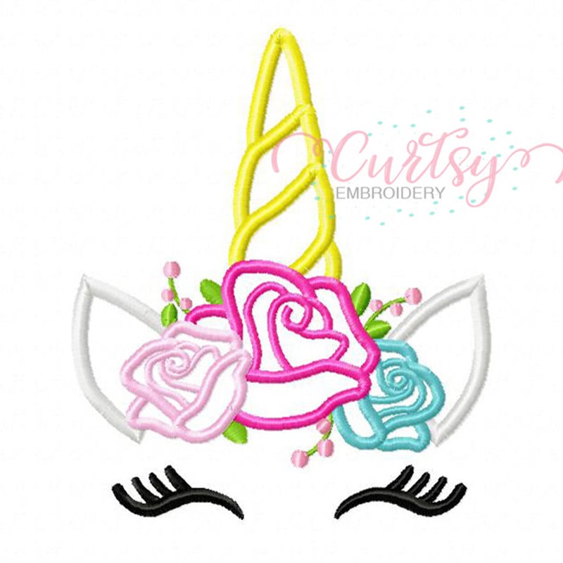 Unicorn Applique - Etsy