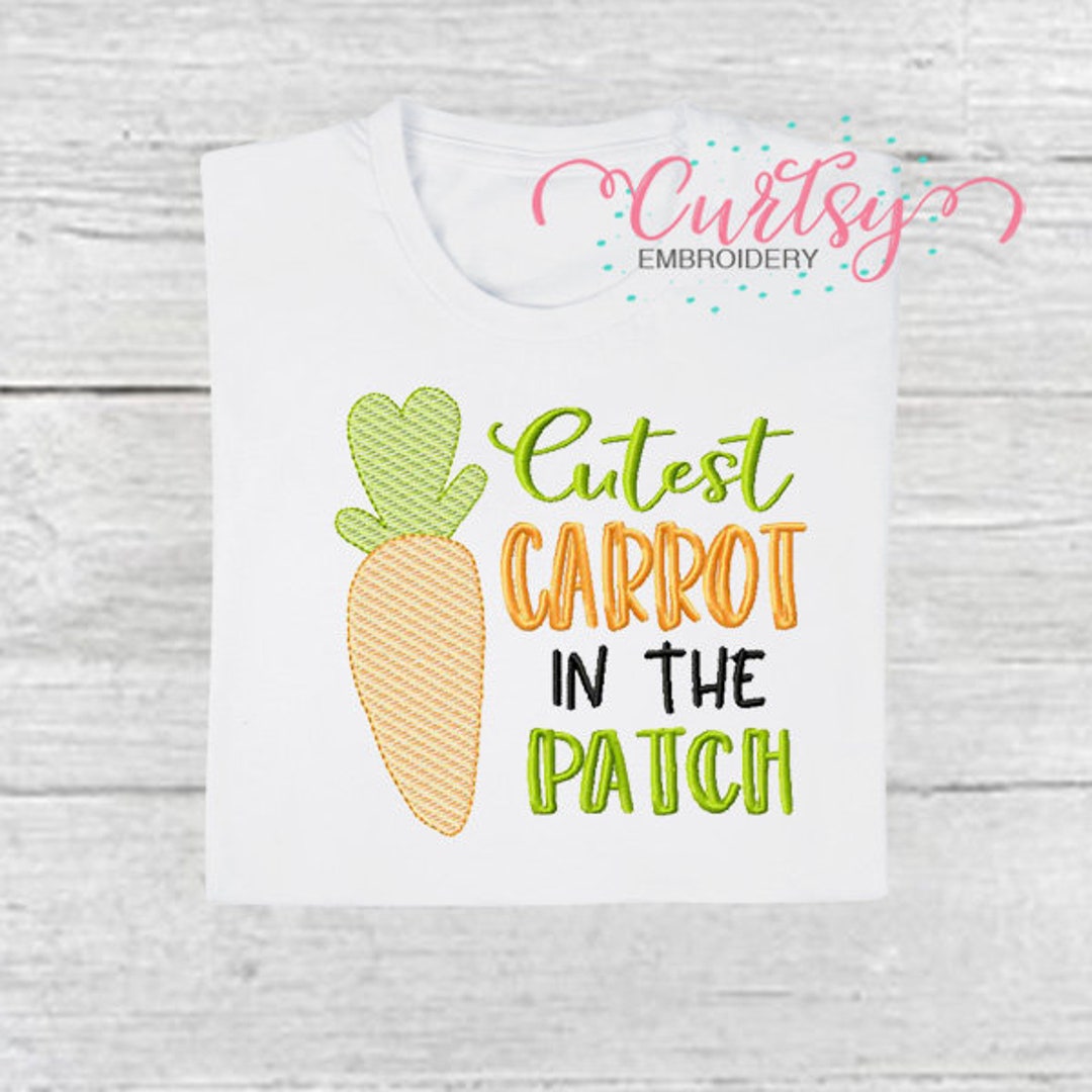 Easter Embroidery Designs / Cutest Carrot in the Patch Embroidery ...