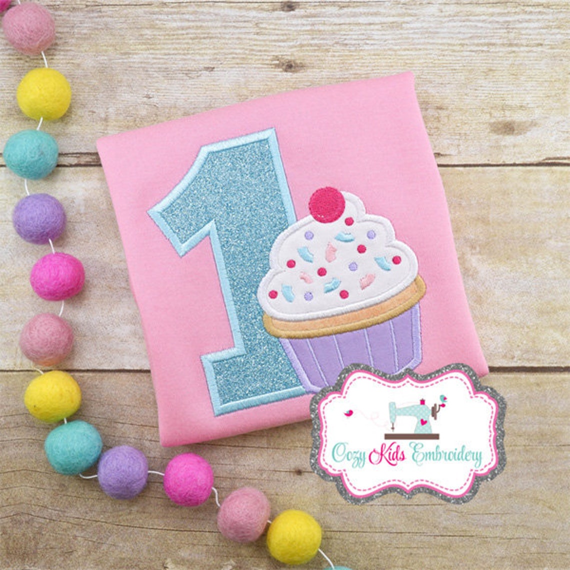 Cupcake Applique Design / Cupcake Applique Embroidery Design / | Etsy