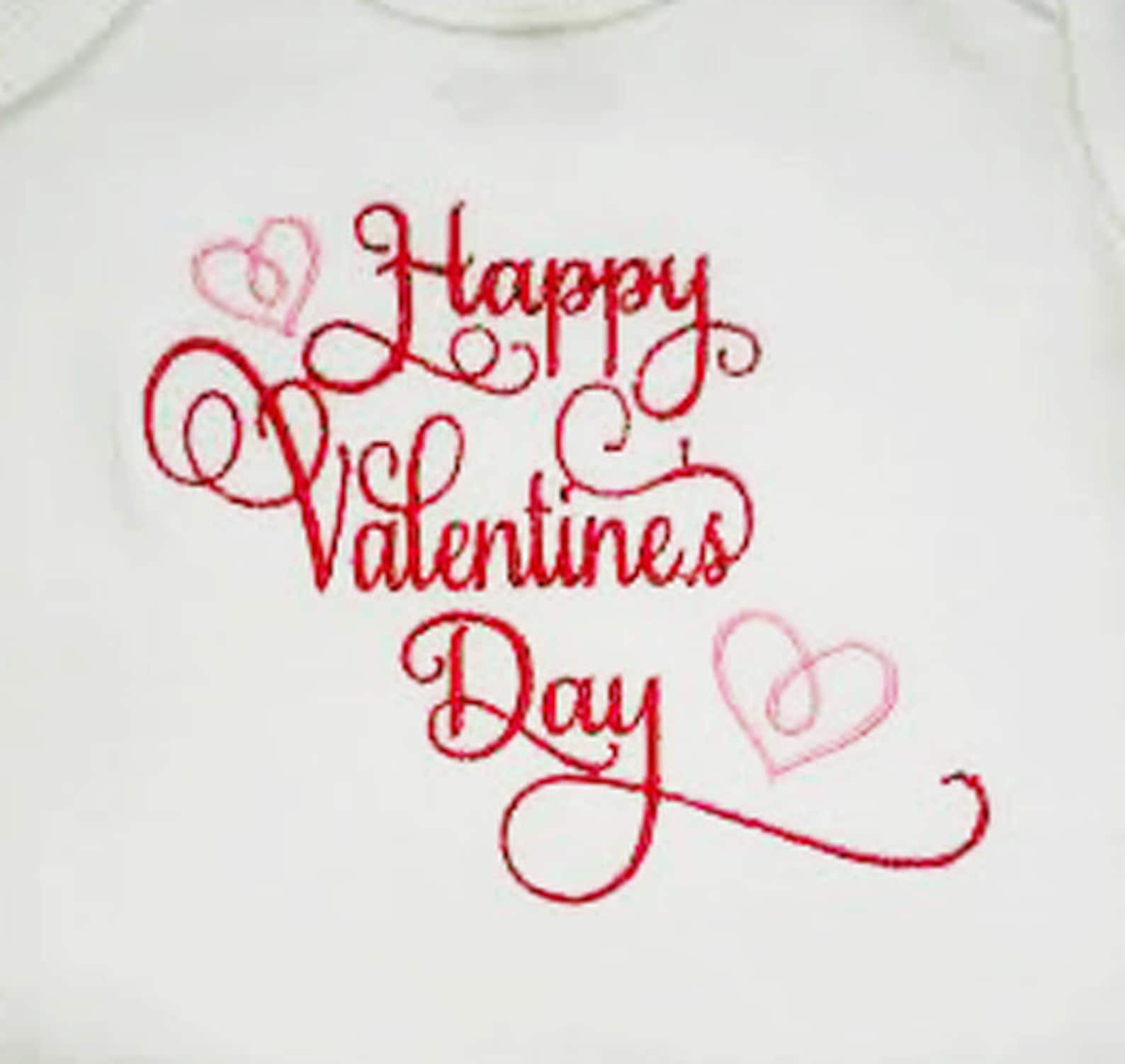 Valentine Embroidery Designs / Happy Valentines Day Embroidery | Etsy