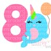 Narwhal Svg / Narwhal Design File / Cute Narwhal Svg / Birthday Svg ...