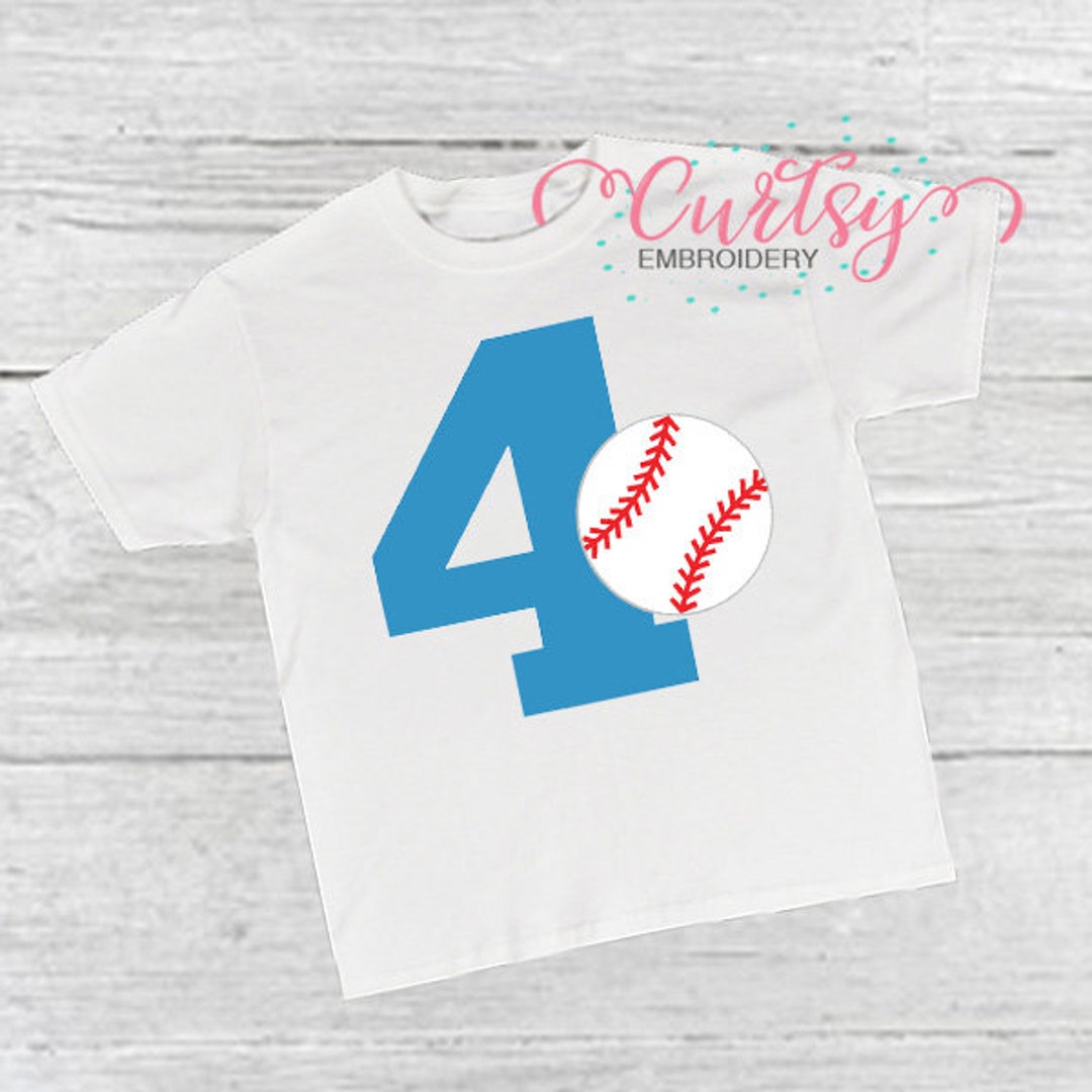 4th Birthday Baseball SVG / Baseball Svgs / Sports Svg / Birthday Svg ...