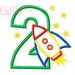 Space Ship Embroidery Design / Space Embroidery Design / Outer Space ...