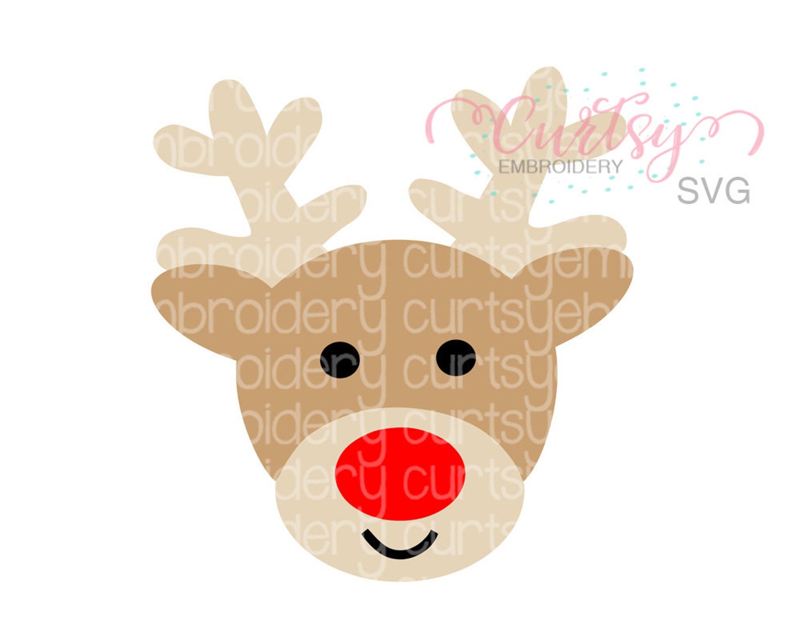 Reindeer Face SVG / Reindeer Svg / Svg Reindeer /christmas - Etsy