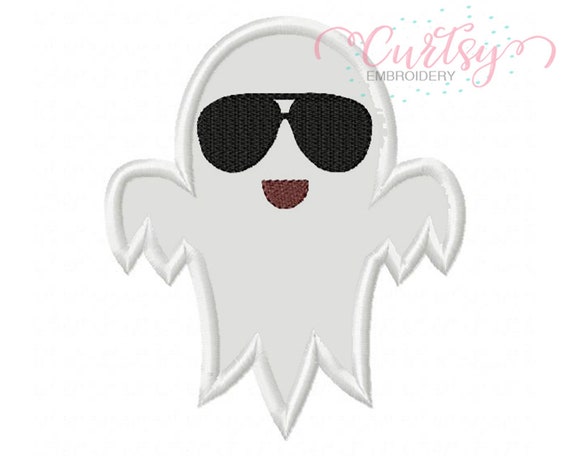 Ghost Applique Design / Ghost Embroidery / Cool Ghost Applique | Etsy