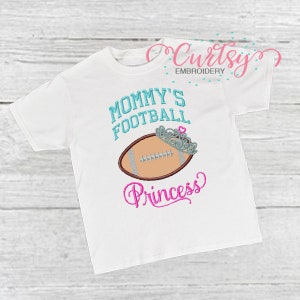 Football Princess Embroidery Design, Mommys Football Princess ...