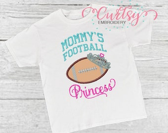 Digital Machine Embroidery Design Football Princess Applique - Etsy