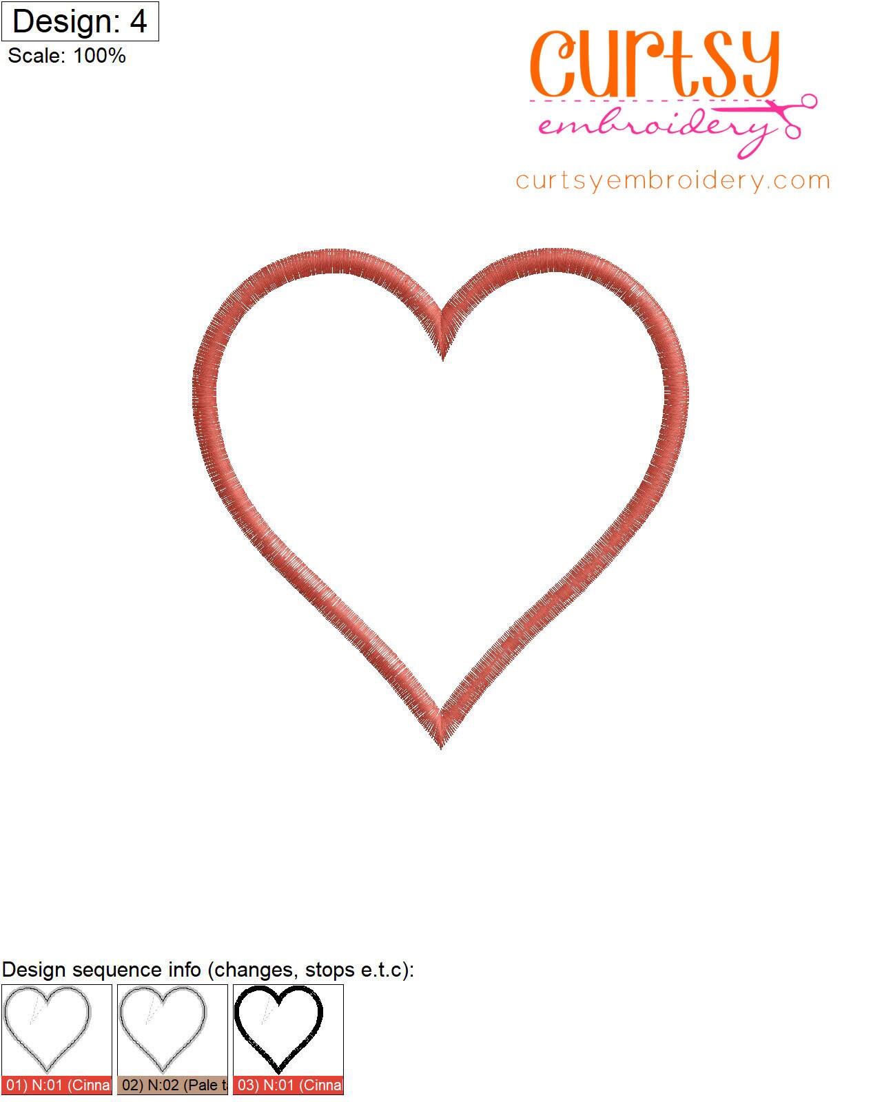 Heart Applique Design 16 Sizes - Etsy