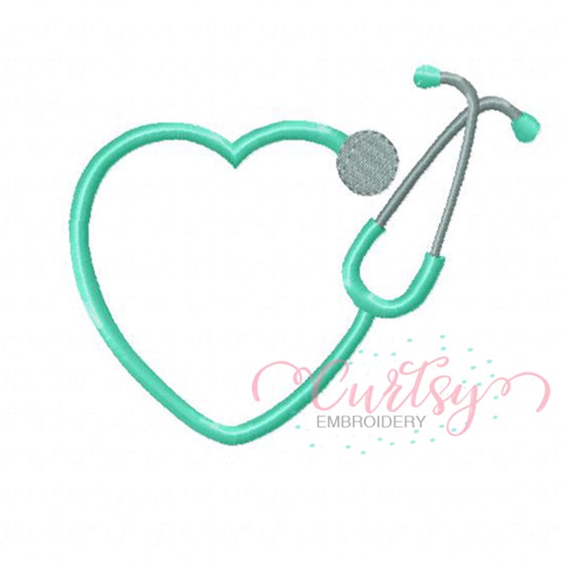 Stethoscope Embroidery Design - Etsy