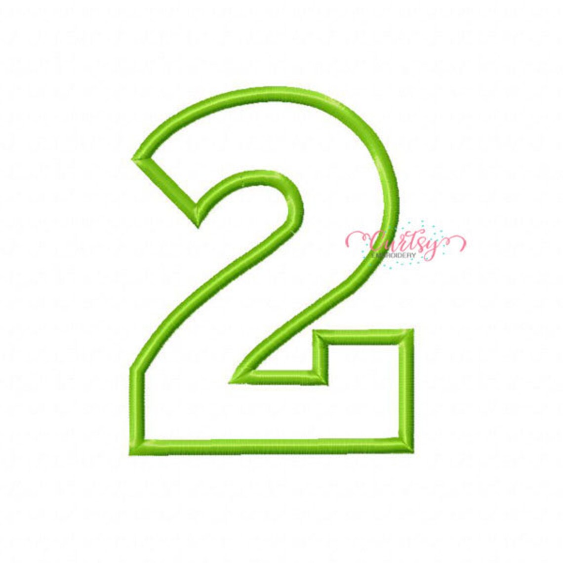 Two Applique Design / Second Birthday Embroidery Design / 2nd | Etsy