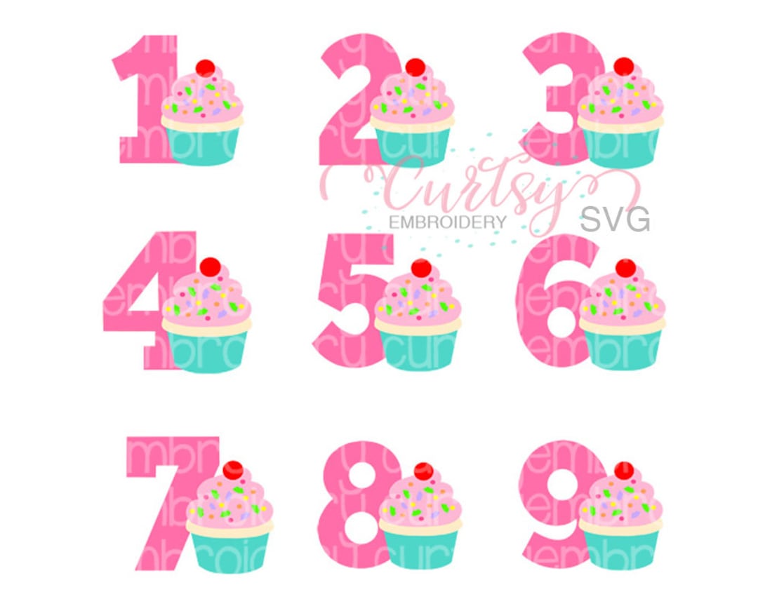 Cupcake SVG / Cupcake Svg File / Birthday Svg File / Birthday Cupcake ...