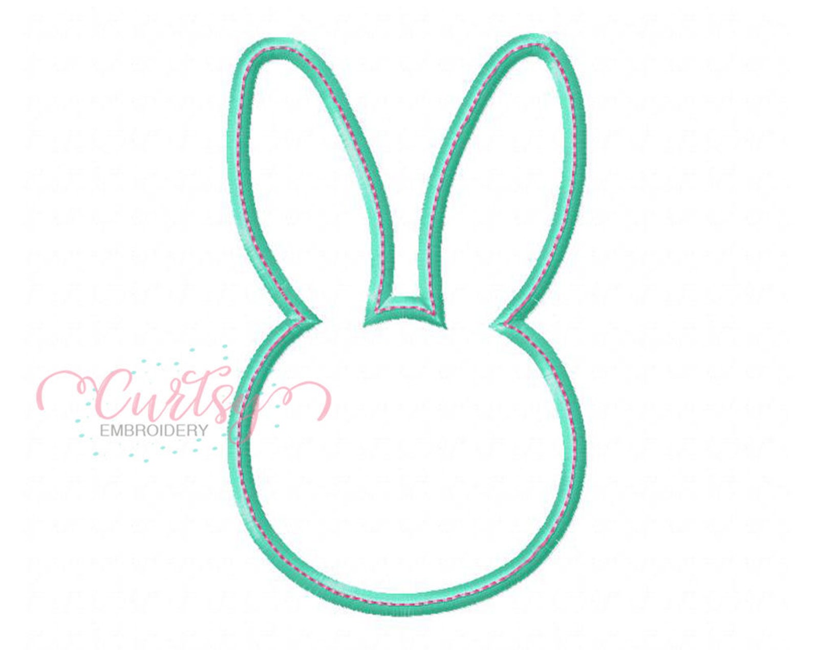 Bunny Applique Design / Easter Applique Design / Bunny Embroidery ...