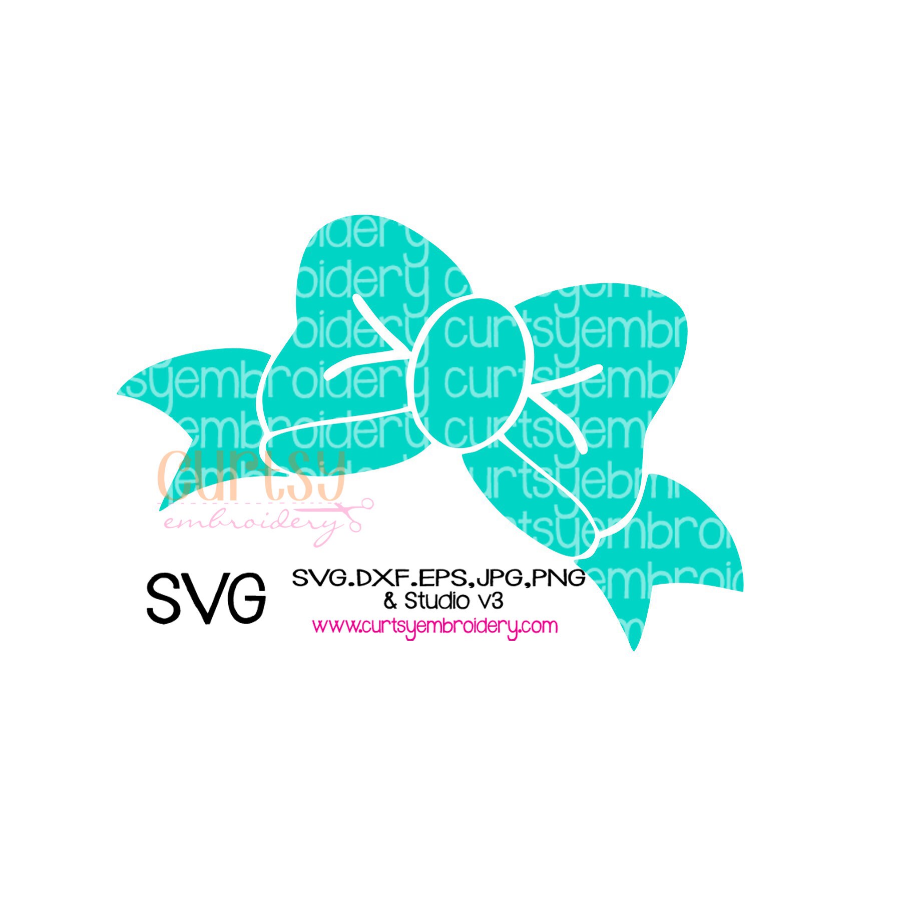 Bow SVG File, Bow Svg Cut File, Bow for Silhouette, Bow for Cricut, Bow ...
