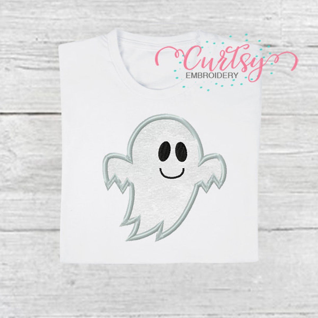 Ghost Embroidery Design / Ghost Applique / Halloween Applique Design ...