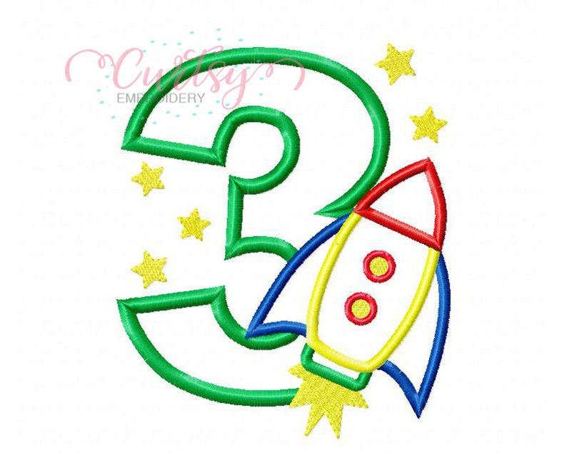 Space Ship Embroidery Design / Space Embroidery Design / Outer Space ...