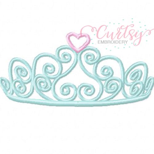 Crown Embroidery Design / Tiara Embroidery Design / Princess - Etsy