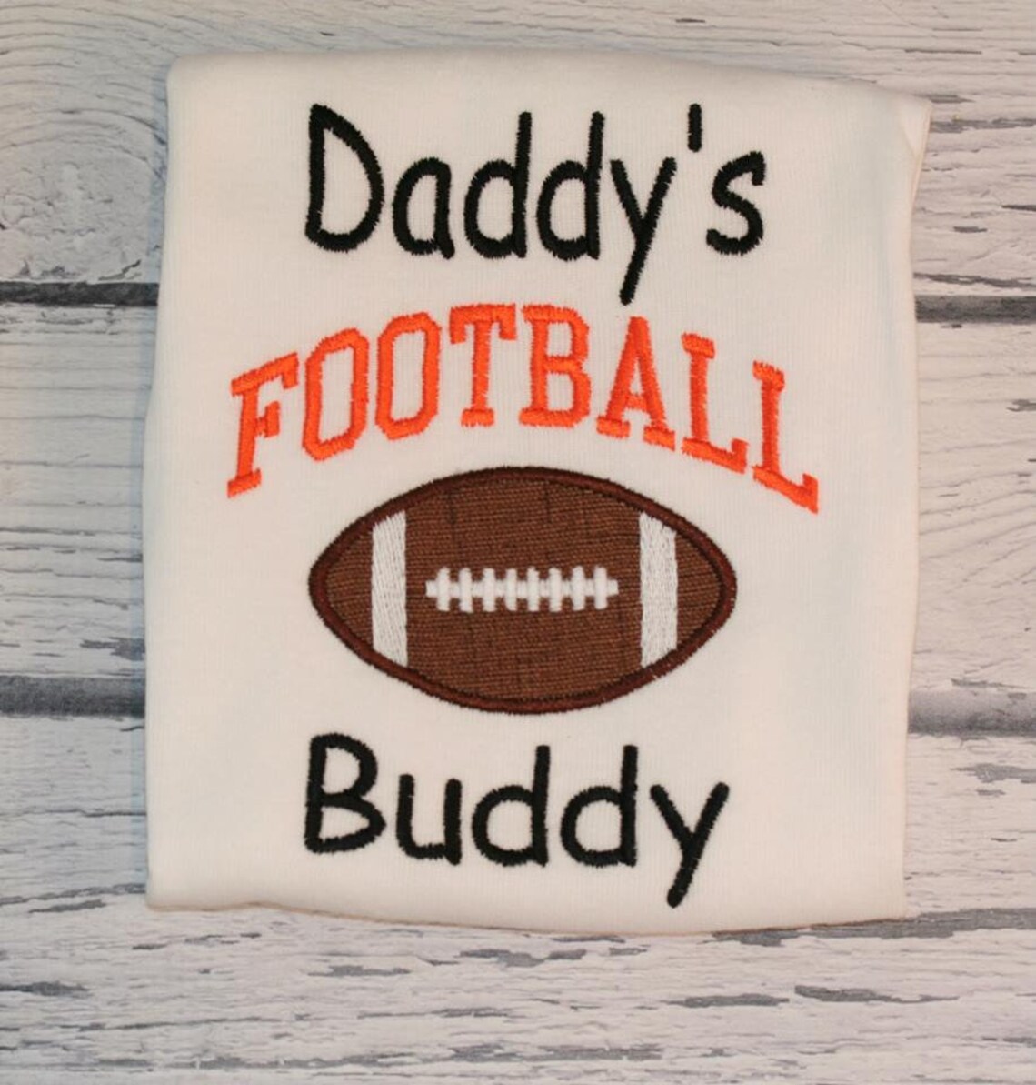 Daddy's Football Buddy Applique Design / Football - Etsy