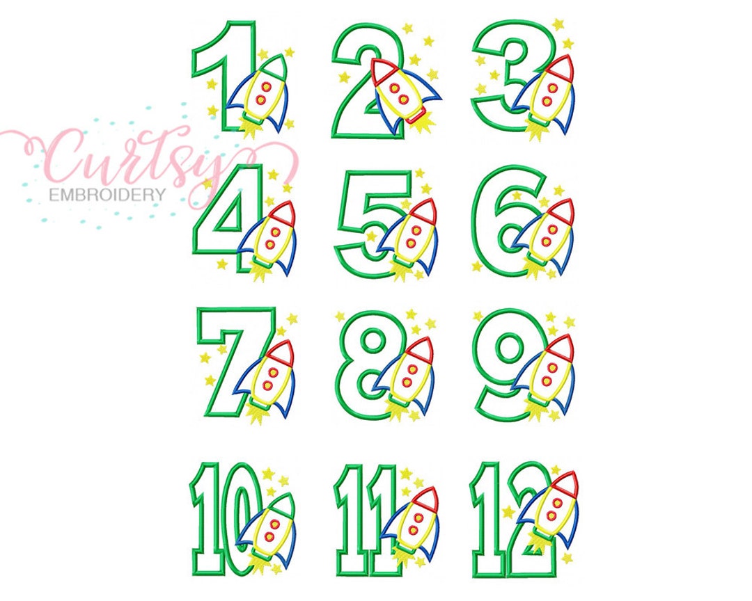 Space Ship Embroidery Design / Space Embroidery Design / Outer Space ...