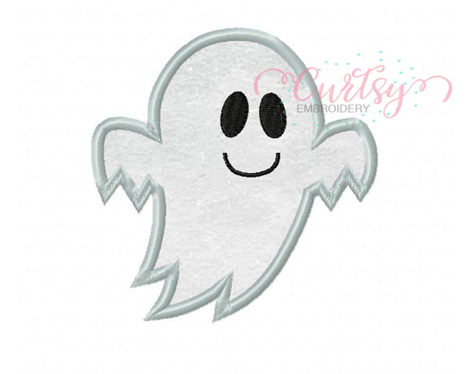 Ghost Embroidery Design / Ghost Applique / Halloween Applique Design ...